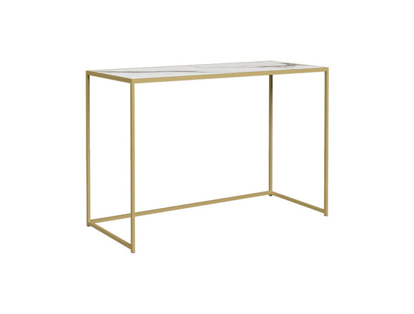 Living Room Console Table Costco Medium in Gold And Marble Colour ...