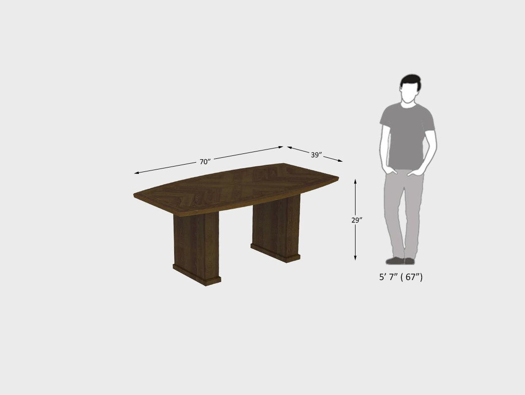 Traditional Meeting Table 6 Person Rectangular – Interwood