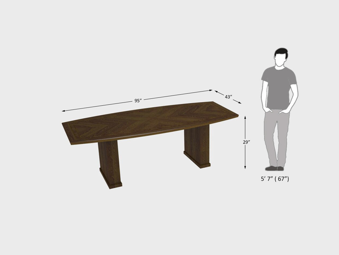 Traditional Meeting Table 8 Person Rectangular – Interwood